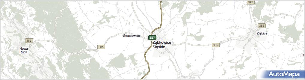 Mapa Ząbkowice Śląskie, Ząbkowice Śląskie na mapie Targeo Mapa Ząbkowice Śląskie, Ząbkowice Śląskie na mapie Targeo